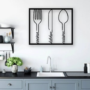 Kitchen Cooking Laser Cut Svg Dxf Files Wall Sticker Engraving Decal ...