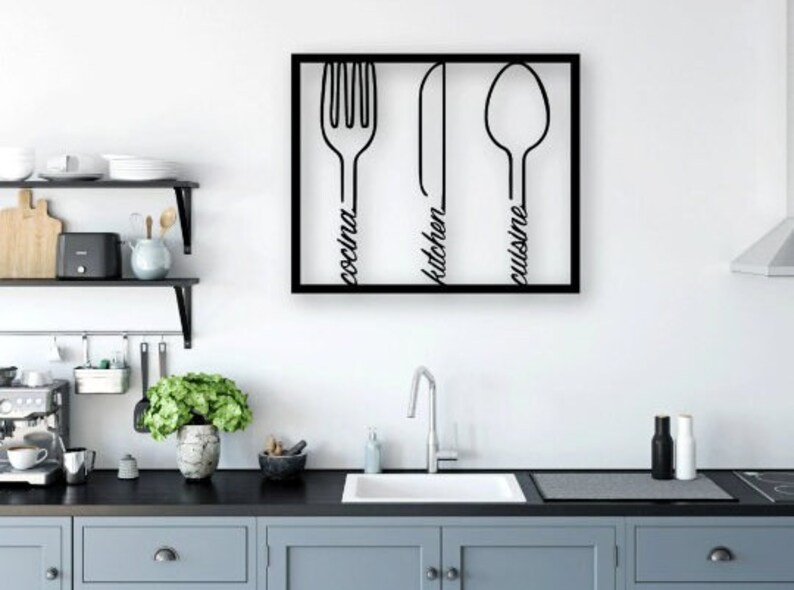 Kitchen Cooking Laser Cut Svg Dxf Files Wall Sticker Engraving Decal ...