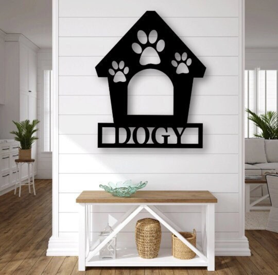 Dog Kennel House Svg Dxf Laser Cut Files Wall Sticker Engraving ...