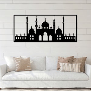 Buy Mosque Muslim Islamic Svg Dxf Laser Cut Files Wall Sticker ...