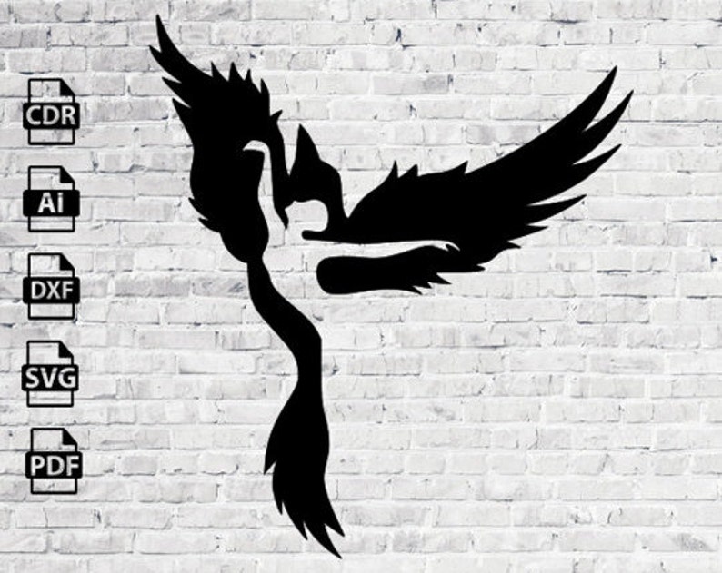 Woman With Bird Phoenix Laser Cut Files Dxf Pdf Svg Wall - Etsy