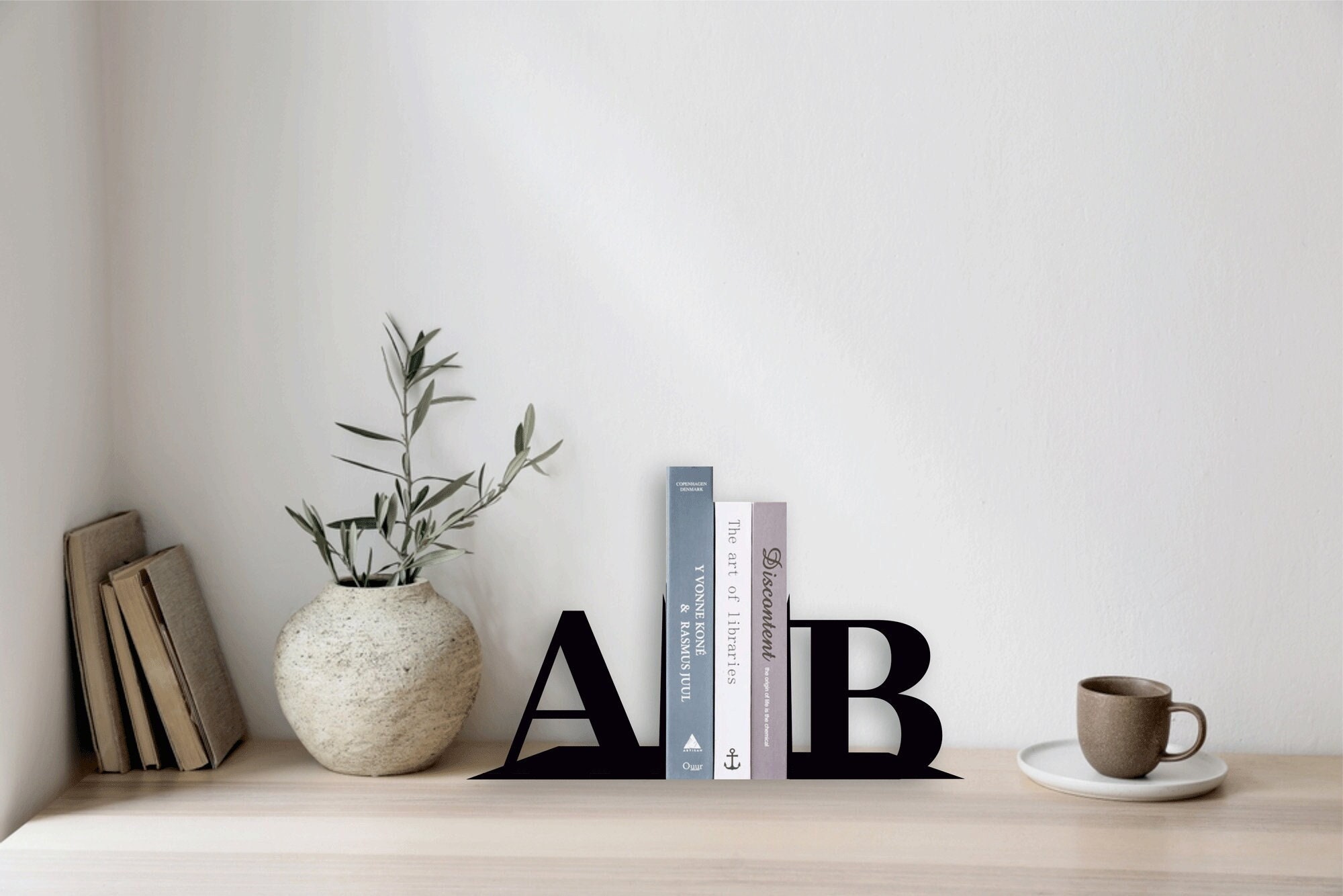 A-Z Alphabet Metal Bookend Book Holder Stand Book Support Reading ...