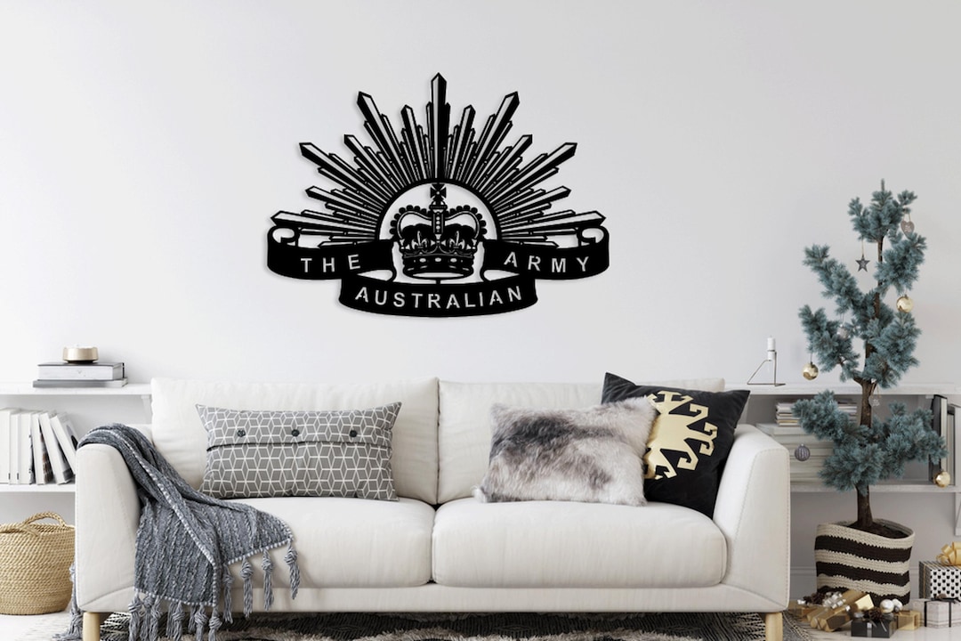 Australian Army Laser Cut Svg Dxf Files Wall Sticker Engraving Decal ...