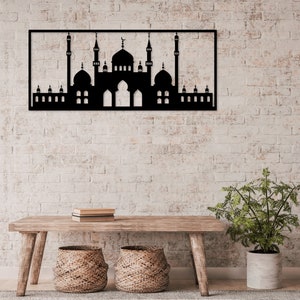 Mosque Muslim Islamic Svg Dxf Laser Cut Files Wall Sticker Engraving ...