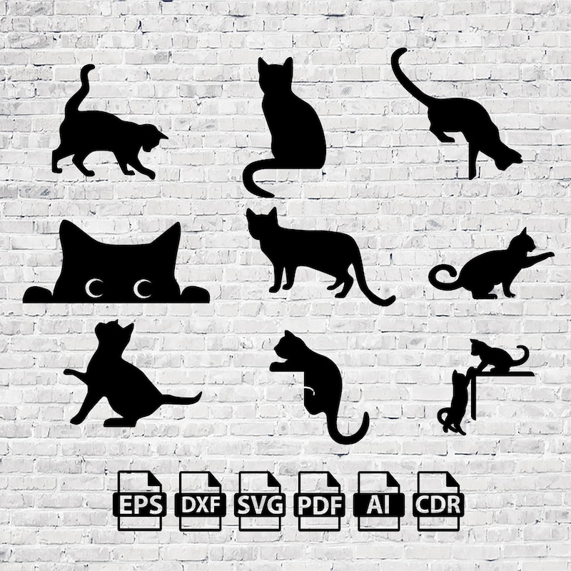 Cat Door Toppers Svg - Etsy