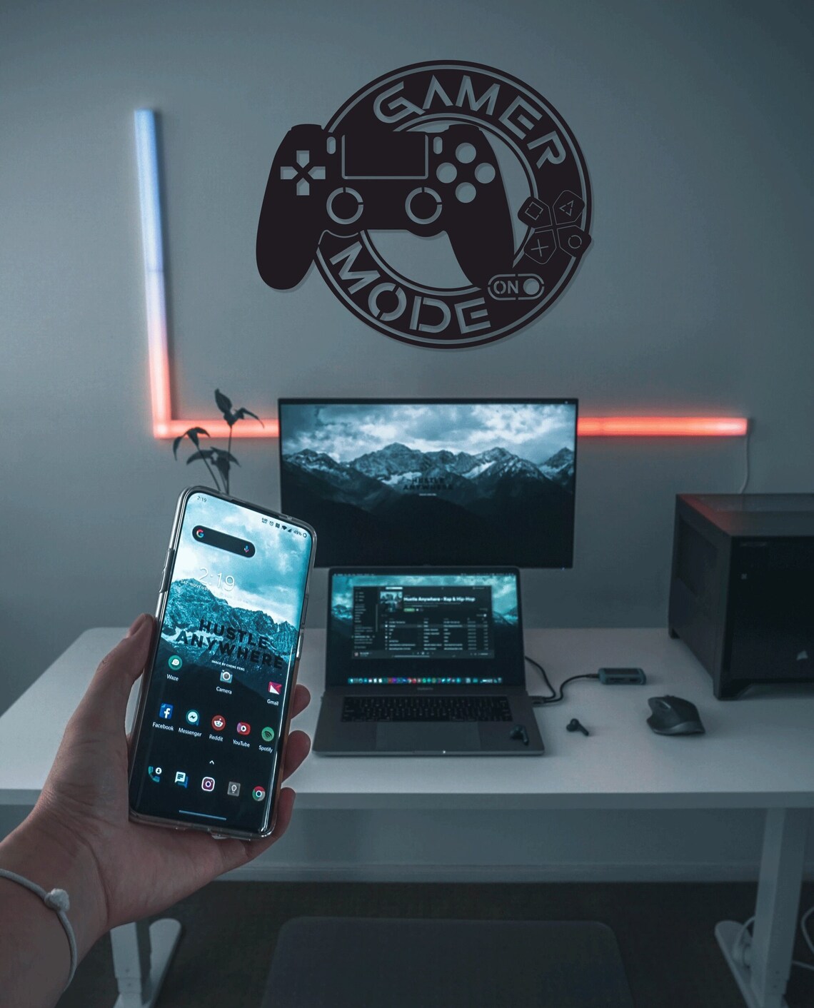 Gamer Mode On, Gaming Zone, Game Laser Cut Svg Dxf Files Wall Sticker ...