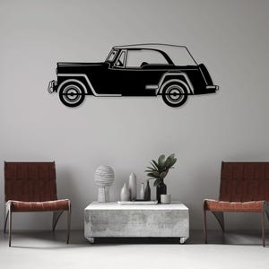 Willys Overland Jeepster Classic Vintage Car Laser Cut Svg Dxf Pdf ...