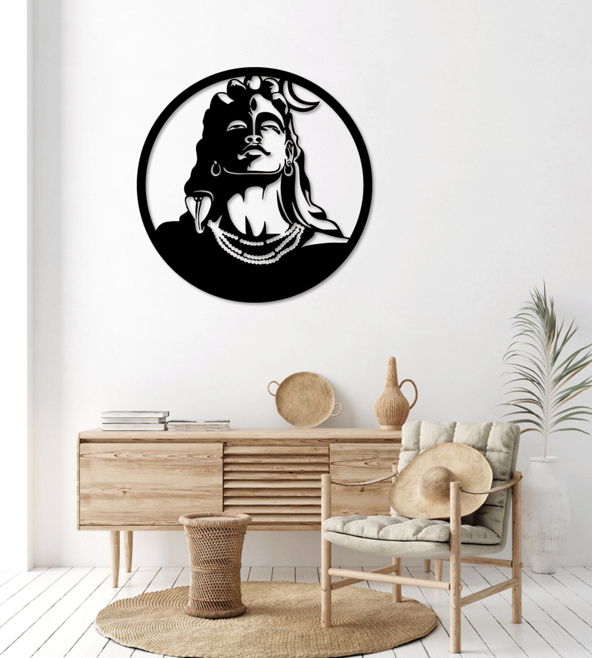 Lord Shiva Nataraja Laser Cut Svg Dxf Files Wall Sticker Engraving ...
