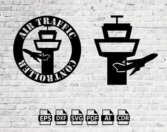 Air Traffic Control Laser Cut Files Wall Sticker Engraving - Etsy