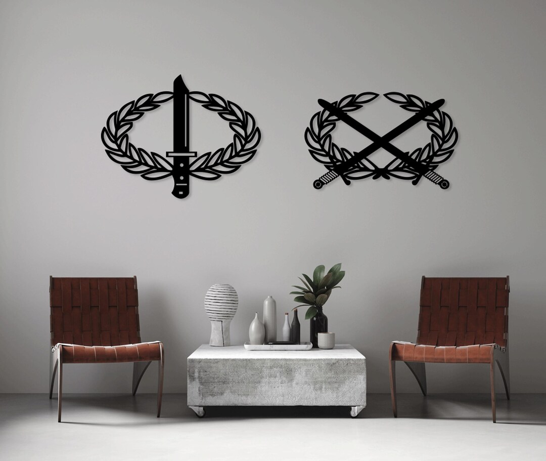 Australian Army Combat Badge Medals Laser Cut Svg Dxf Files Wall ...