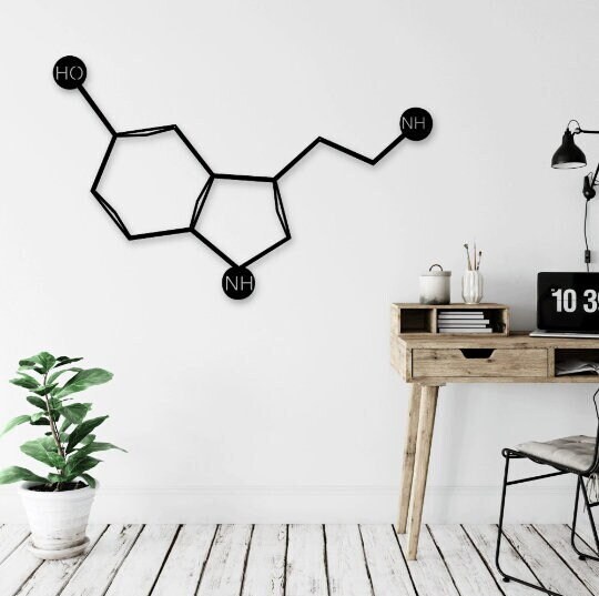 Seratonin Chemistry Symbols Laser Cut Svg Dxf Files Wall - Etsy