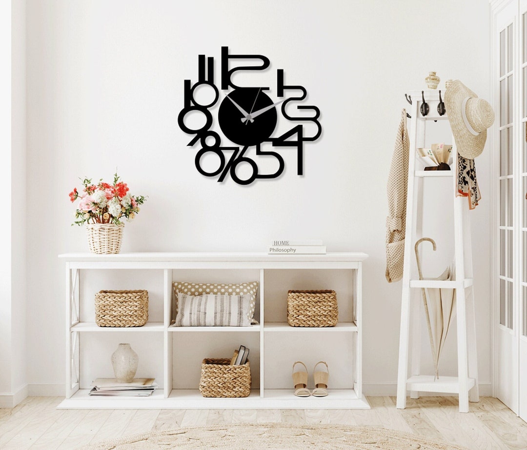 Clock & Watch Laser Cut SVG DXF Files Wall Art, Engraving Template, CNC ...