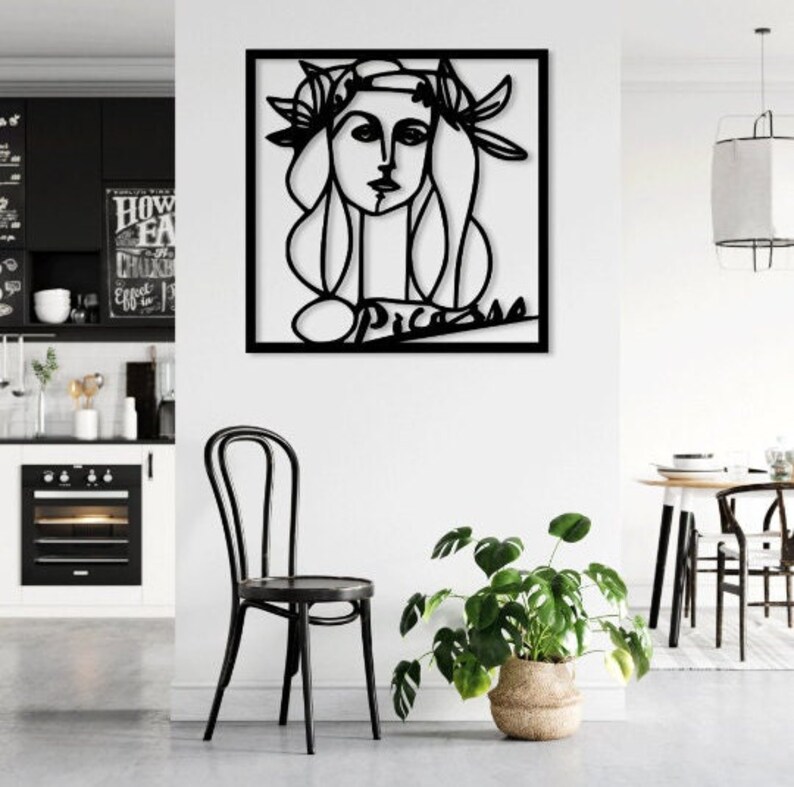 Painting Picasso Art Laser Cut Svg Dxf Cdr Glowforge Files Wall Sticker ...