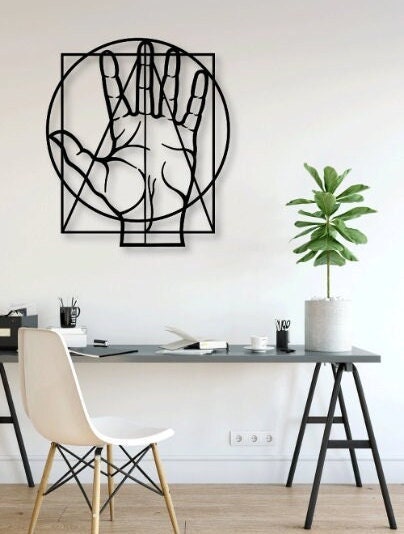 Hand Art Laser Cut Svg Dxf Files Wall Sticker Engraving - Etsy