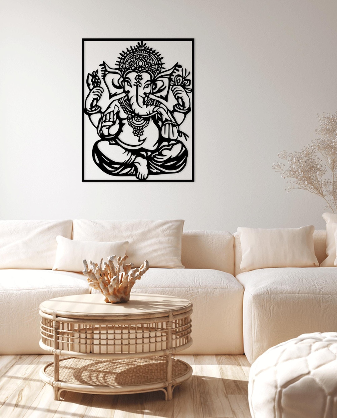 Lord Ganesha Elephant Hindu God Laser Cut Svg Dxf Files Sticker ...