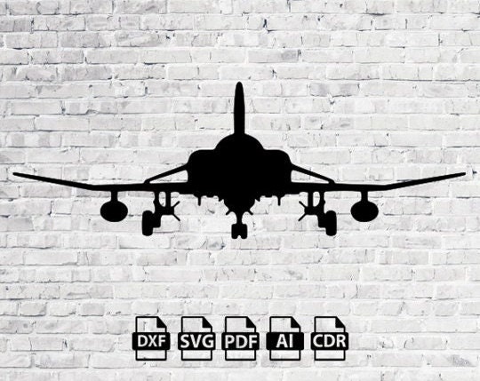 War Planes Aircraft Laser Cut Svg Dxf Pdf Files Wall Sticker Engraving ...