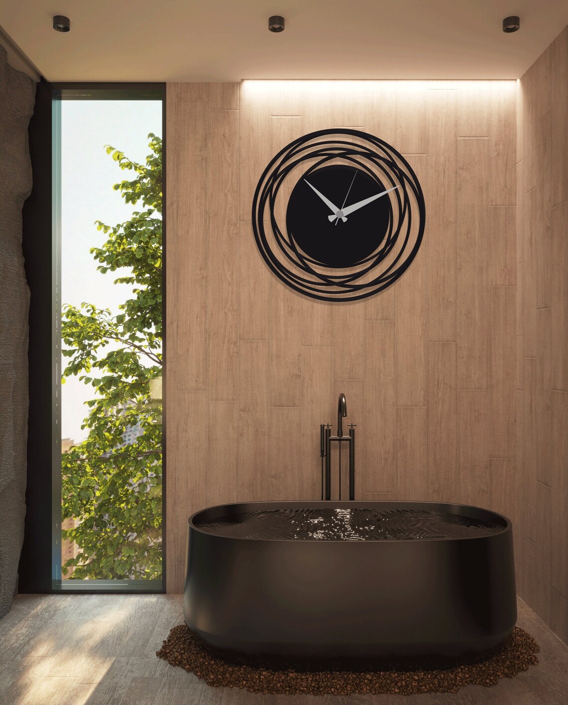 Modern Clock & Watch Laser Cut SVG DXF Files - Wall Art, Engraving ...
