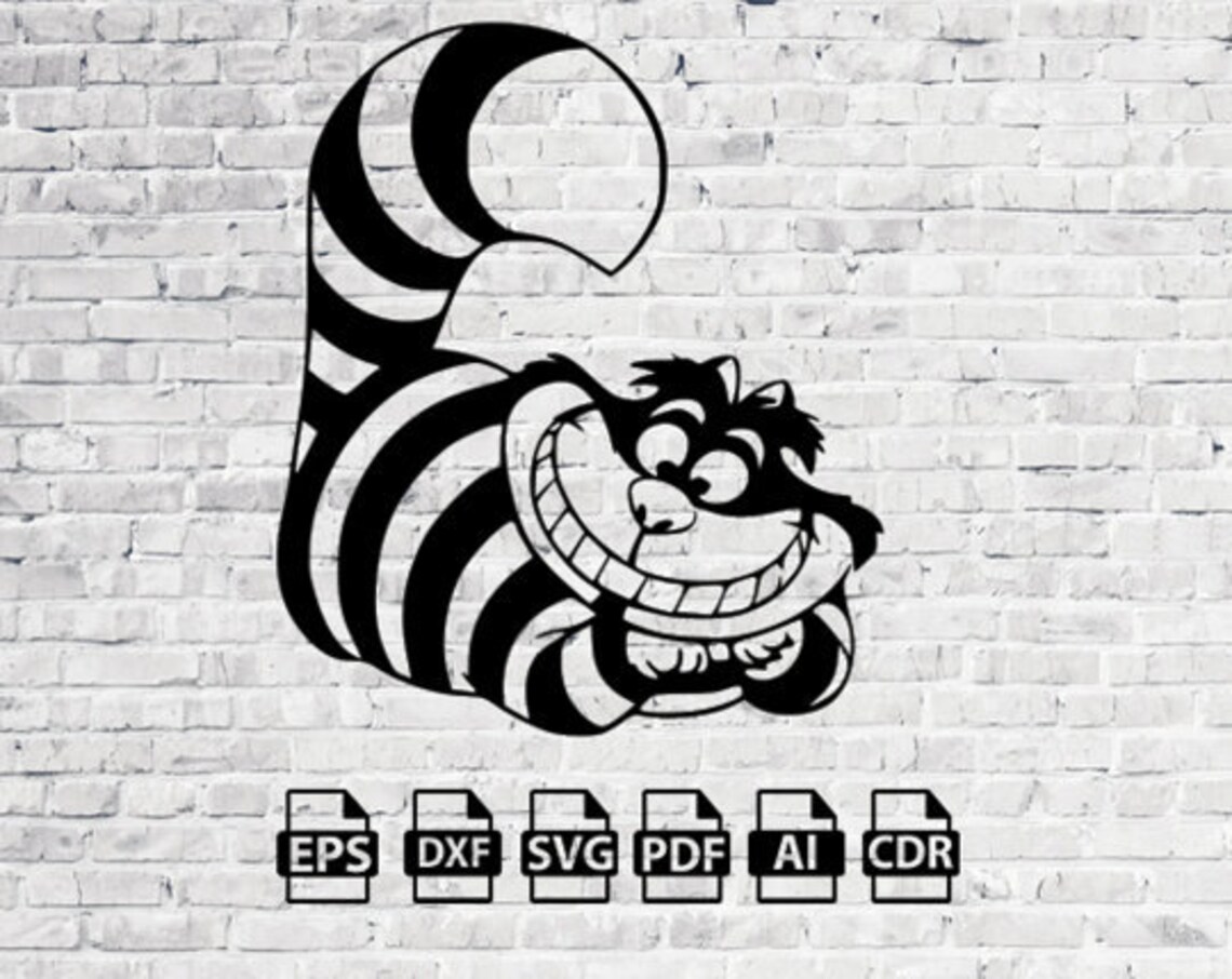 Cat Kitten Laser Cut Svg Dxf Files Wall Sticker Engraving - Etsy