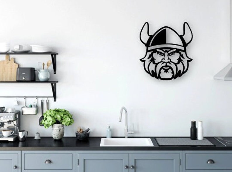 Viking Vikings Laser Cut Svg Dxf Files Wall Sticker Engraving - Etsy