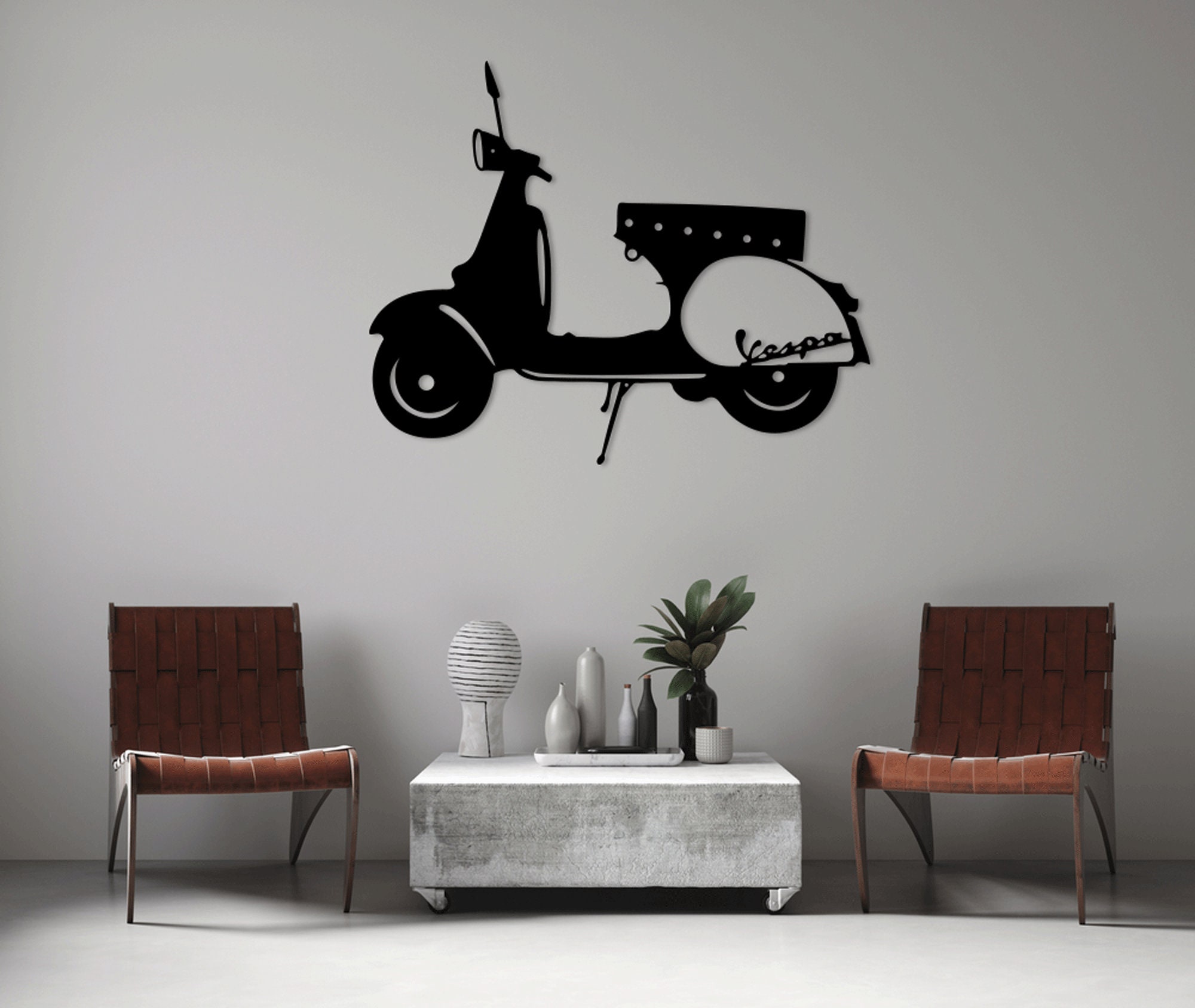 Scooter Laser Cut Svg Dxf Files Wall Sticker Engraving Decal Silhouette ...