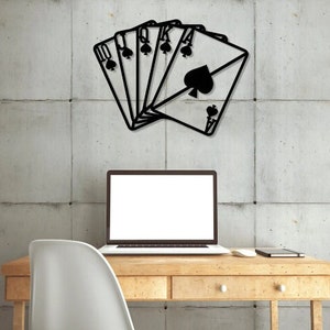 Card Deck of Cards Laser Cut Svg Dxf Files Wall Sticker Engraving Decal ...