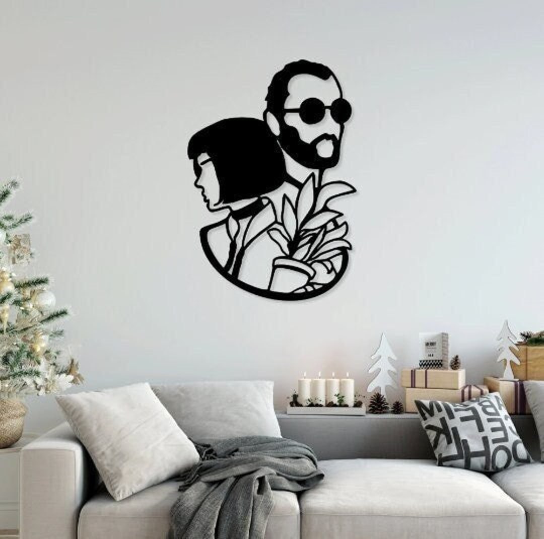Leon Mathilda Laser Cut Svg Dxf Files Wall Sticker Engraving - Etsy ...