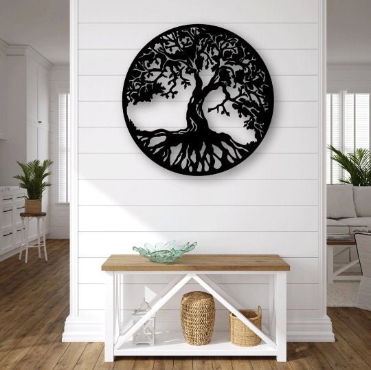 Tree of Life Laser Cut Svg Dxf Files Wall Sticker Engraving Decal ...