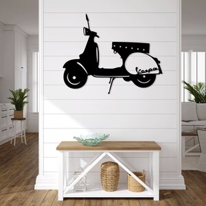 Scooter Laser Cut Svg Dxf Files Wall Sticker Engraving Decal Silhouette ...
