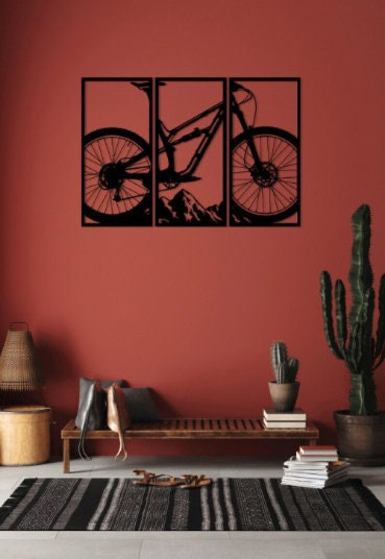 Bike Bicycle Laser Cut Svg Dxf Files Wall Sticker Engraving - Etsy