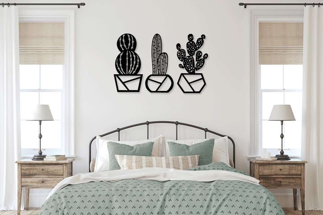 Cactus Desert Laser Cut Svg Dxf Files Wall Sticker Engraving Decal ...