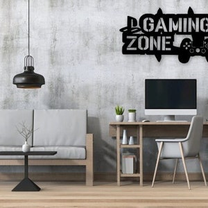 Gaming Zone Gaming Console Game Laser Cut Svg Dxf Files Wall Sticker ...