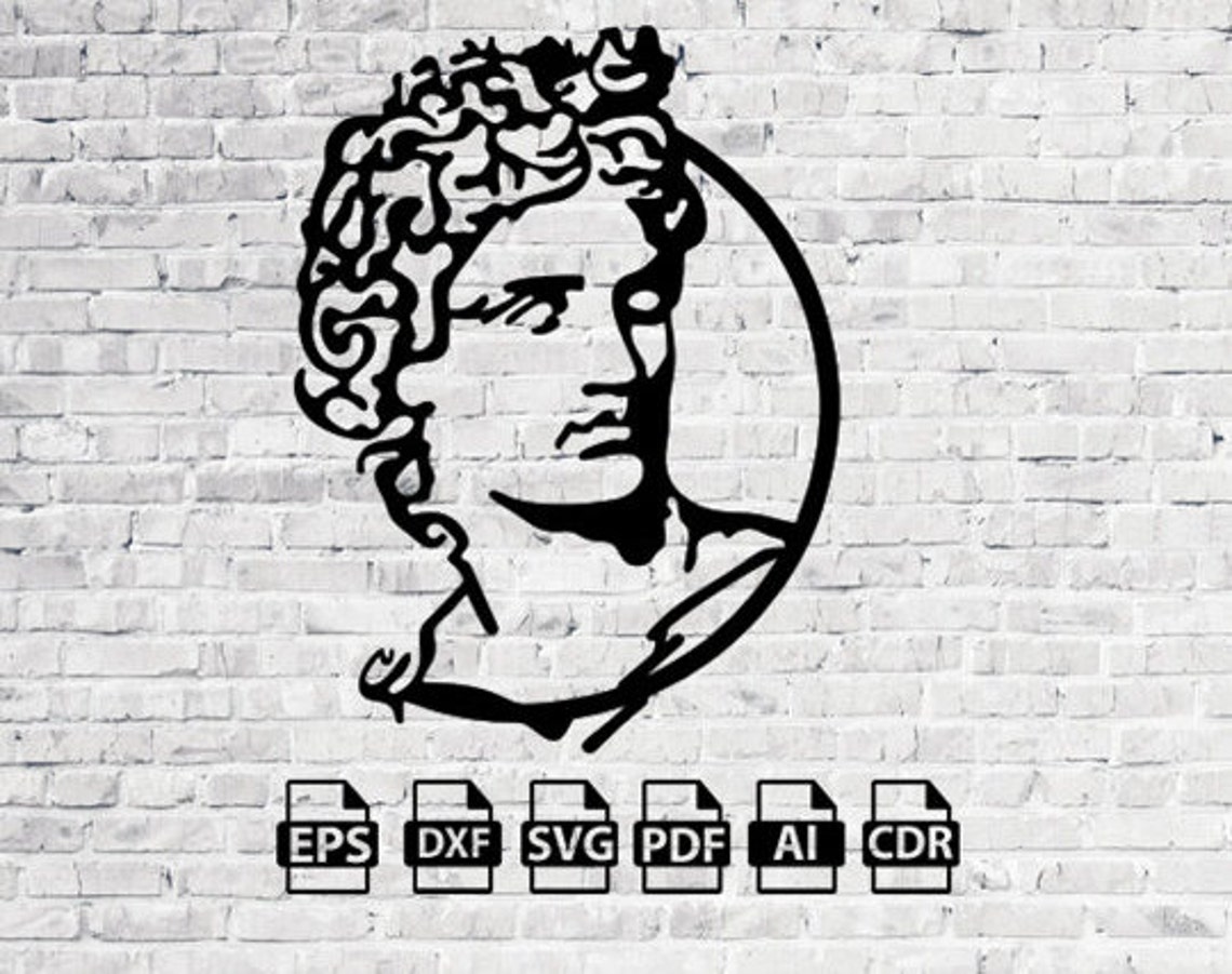 Apollon Greek Mythology Laser Cut Svg Dxf Files Wall Sticker - Etsy