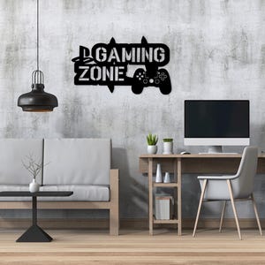 Gaming Zone Gaming Console Game Laser Cut Svg Dxf Files Wall Sticker ...