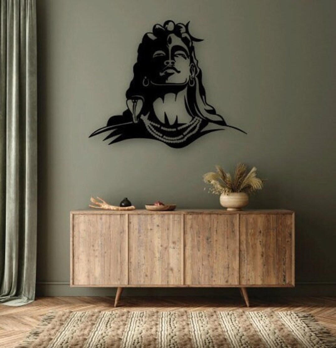 Lord Shiva Nataraja Laser Cut Svg Dxf Files Wall Sticker Engraving ...