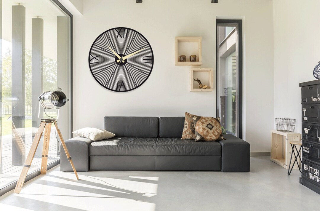 Clock & Watch Laser Cut SVG DXF Files Wall Art, Engraving Template, CNC ...