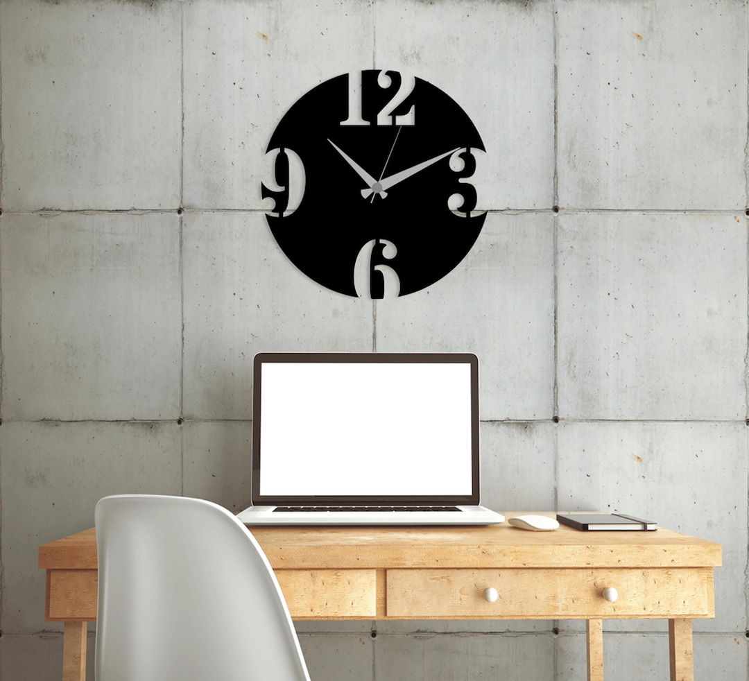 Clock & Watch Laser Cut SVG DXF Files - Wall Art, Engraving Template ...