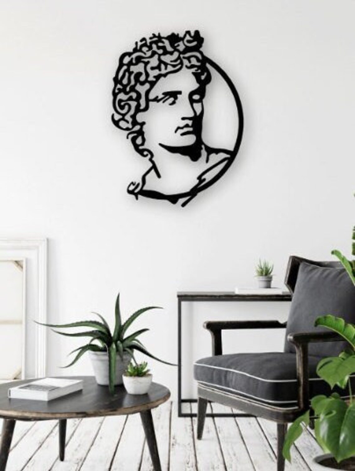 Apollon Greek Mythology Laser Cut Svg Dxf Files Wall Sticker Engraving ...