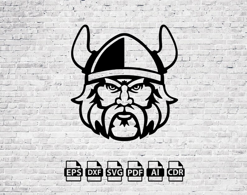 Viking, Vikings Laser Cut Svg Dxf Files Wall Sticker Engraving Decal ...