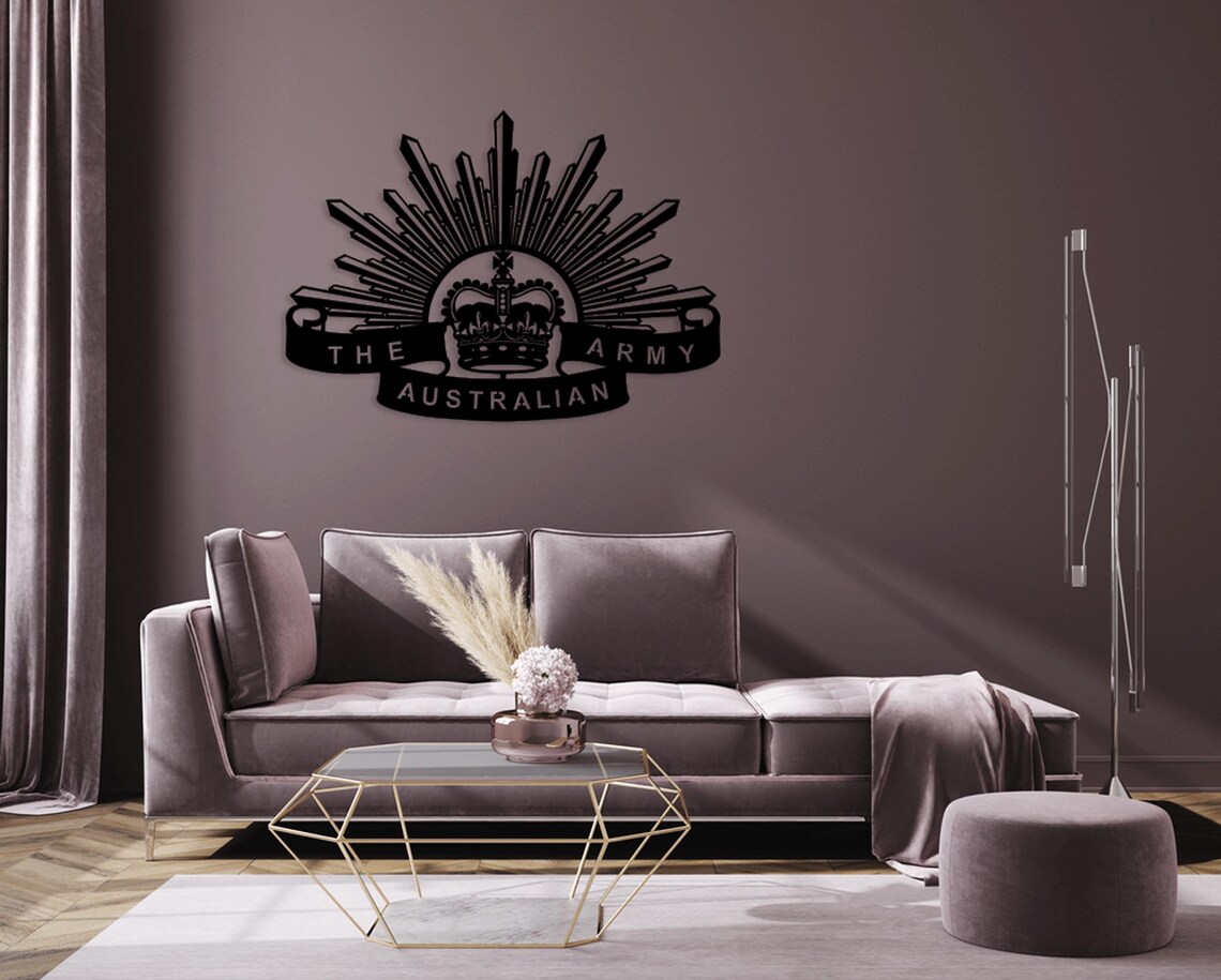 Australian Army Laser Cut Svg Dxf Files Wall Sticker Engraving Decal ...