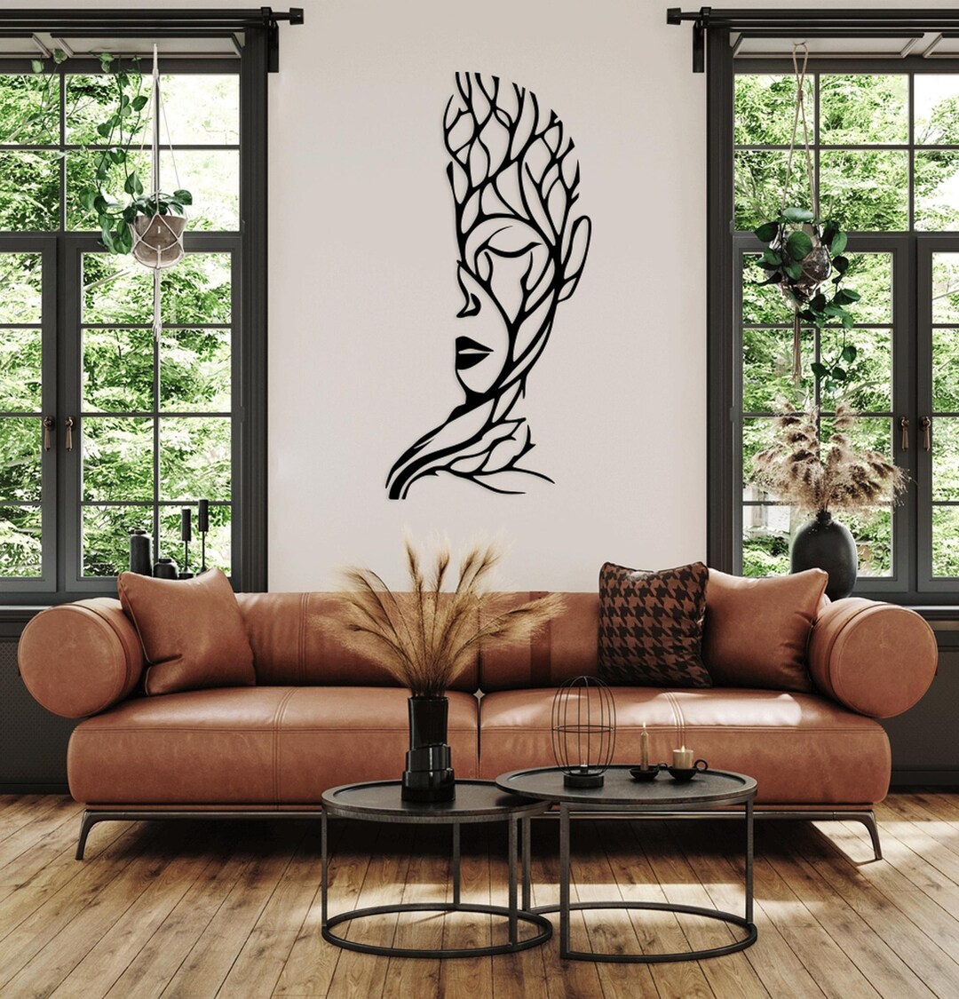 Tree of Life Face Branch Laser Cut Svg Dxf File Wall Sticker Engraving ...