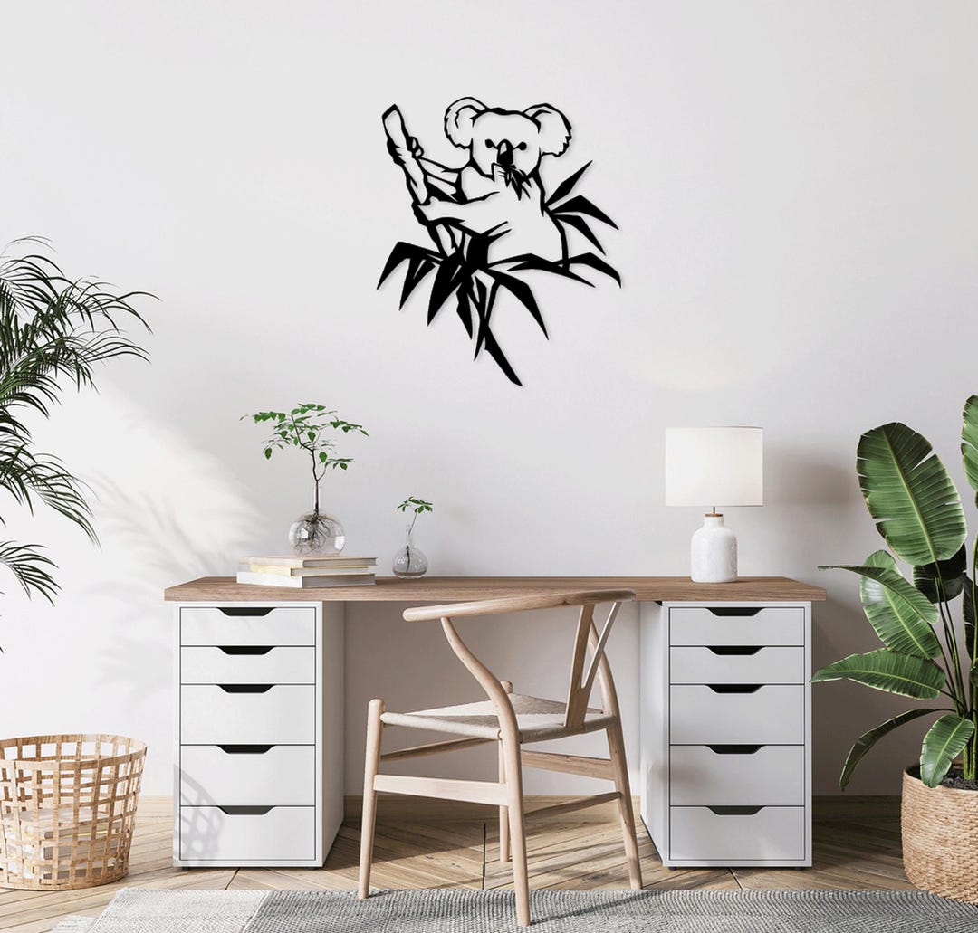 Koala Animal Australia Laser Cut Svg Dxf Files Wall Sticker Engraving ...