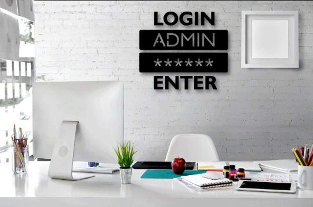Login Admin Password Computer Software Laser Cut Svg Dxf Pdf - Etsy