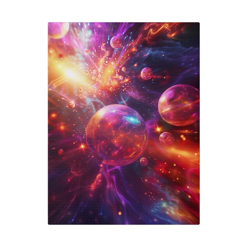 Keovere Space Canvas Wall Art, Galaxy Print, Eternity of Space, Vast ...