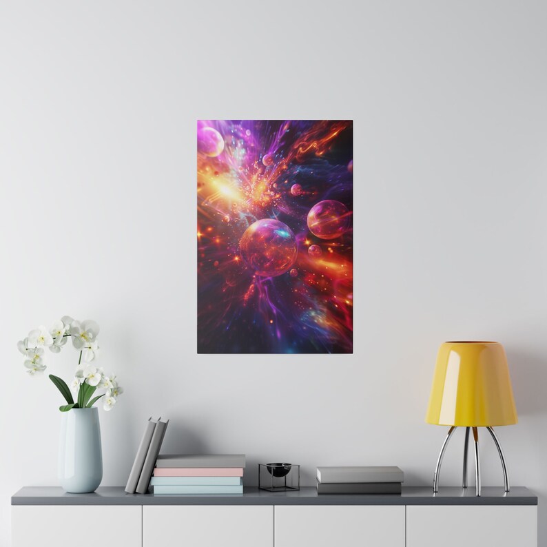 Keovere Space Canvas Wall Art, Galaxy Print, Eternity of Space, Vast ...