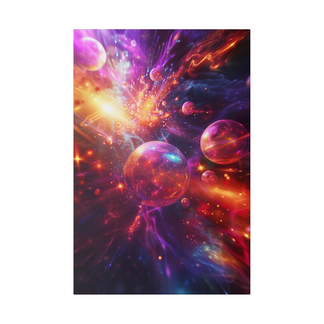 Keovere Space Canvas Wall Art, Galaxy Print, Eternity of Space, Vast ...