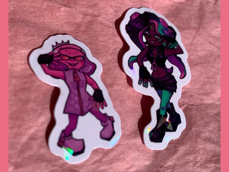 Holographic Splatoon Idol Vinyl Stickers (splatoon 1, 2, and 3) - Etsy