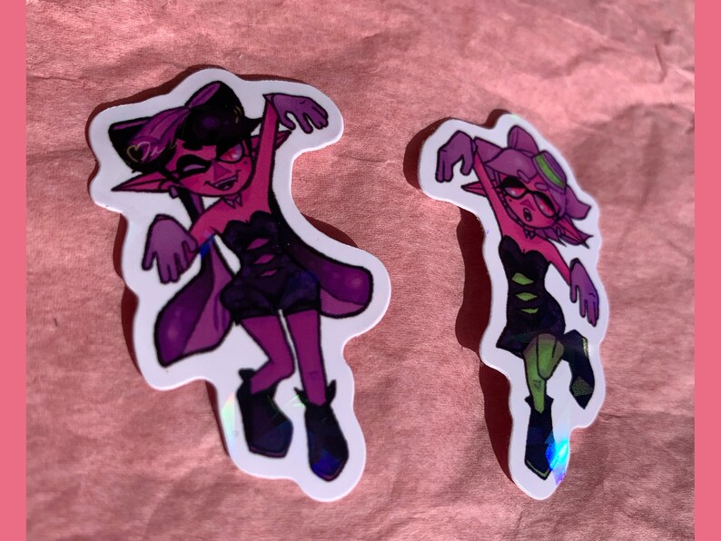 Holographic Splatoon Idol Vinyl Stickers (splatoon 1, 2, and 3) - Etsy