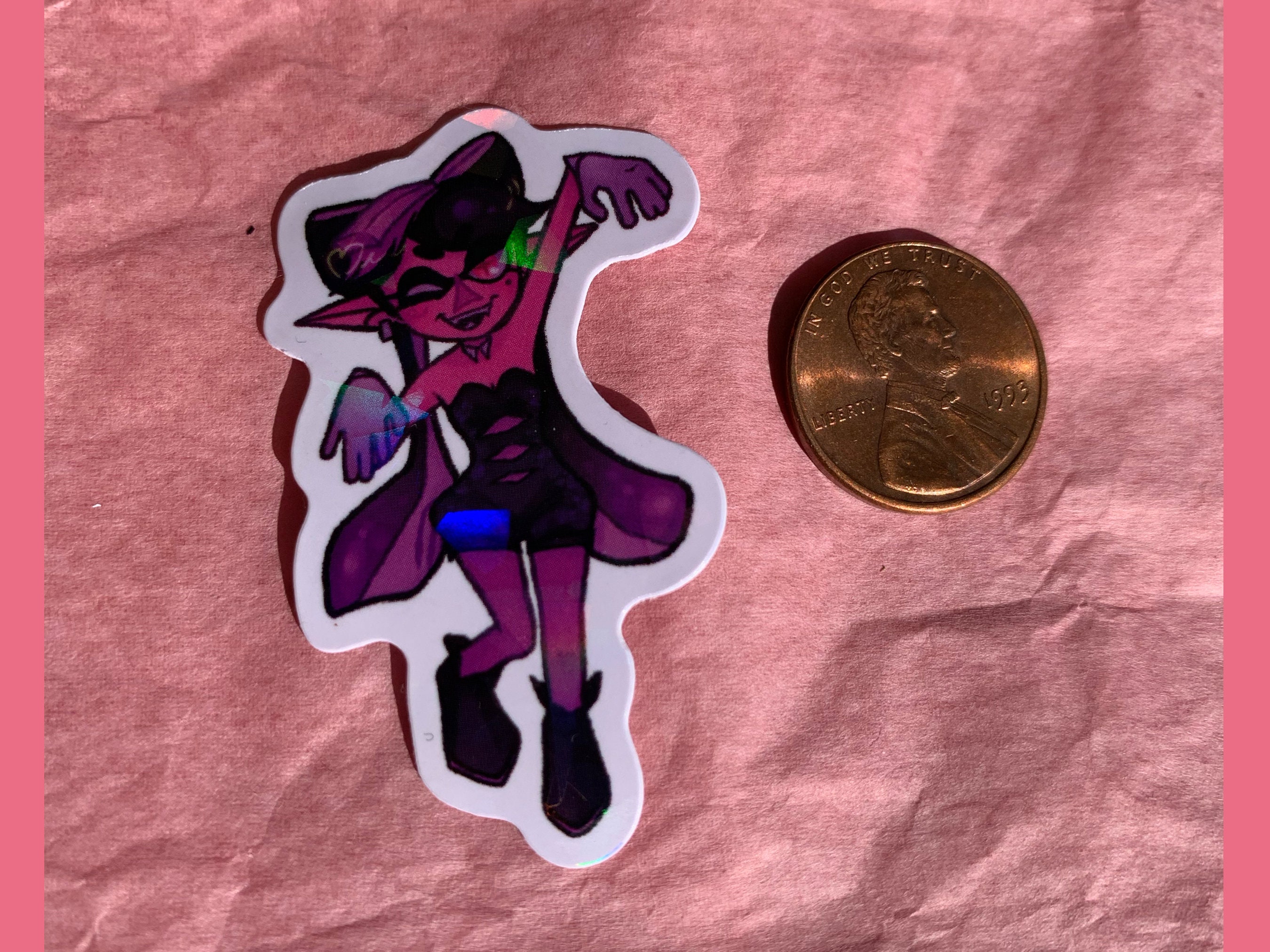 Holographic Splatoon Idol Vinyl Stickers (splatoon 1, 2, and 3) - Etsy