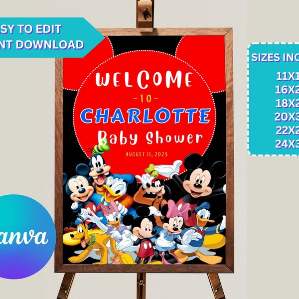 Welcome Board Minnie Mouse - Etsy