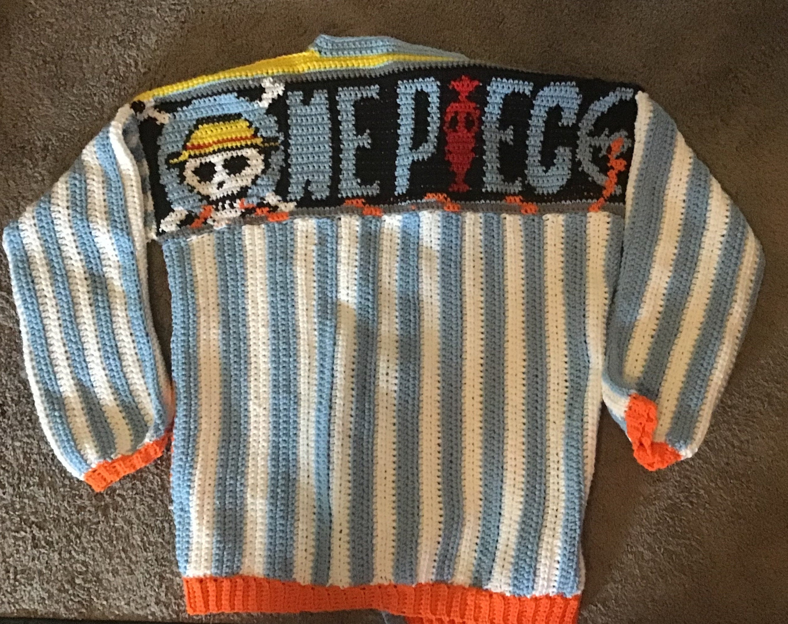 Luffy Cardigan Handmade - Etsy